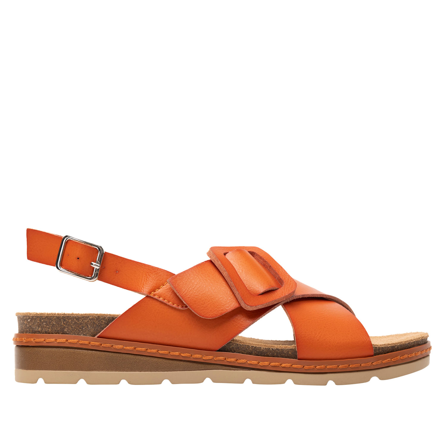 Sandalia Mujer Cassia 129501 Naranja - Flexi Chile