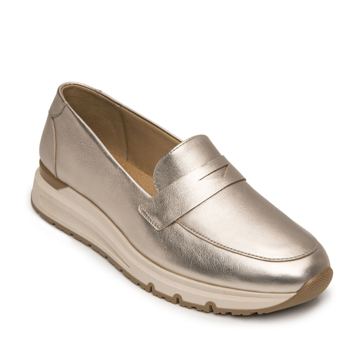 Mocasín Mujer Mildred 137002 Oro Rosado - Flexi Chile